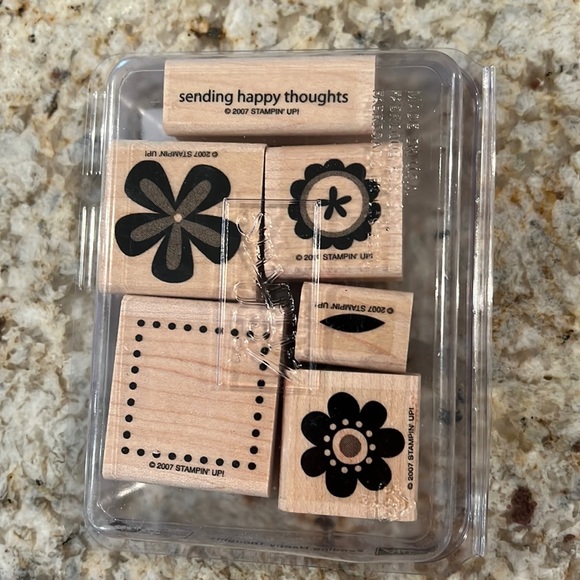Stampin' Up! | Other | Stampin Up Used Rubber Stamps Sending Happy ...
